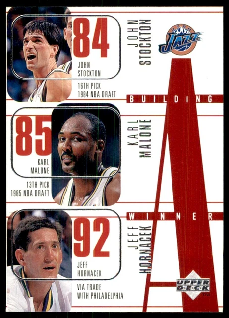 1996-97 PONT SUPÉRIEUR John Stockton/Karl Malone/Jeff Hornacek/Antoine ...
