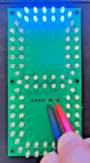 LARGE 7 SEGMENT Blue LED Number Display, 12 Volt, visible from long ...