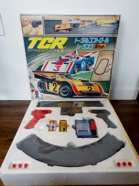 VINTAGE 70'S IDEAL Japanese Box TCR Total Control Racing Slotless Race ...