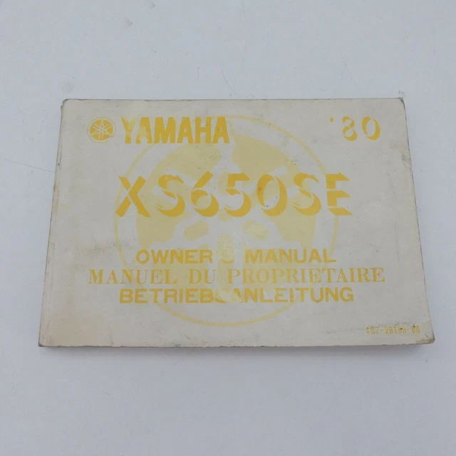 ORIGINAL YAMAHA XS 650 SE Handbuch Bedienungsanleitung Fahrerhandbuch ...