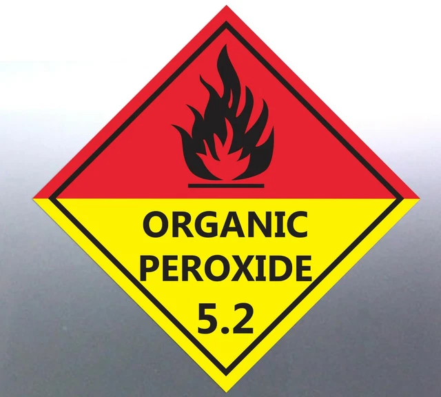 10 AT 22CM Organic Peroxide 5.2 Decal Safety Material signage Sticker ...