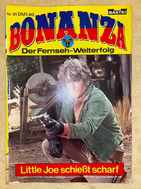 BASTEI COMIC - BONANZA Nr. 91 "Little Joe schießt scharf"- mit Poster ...