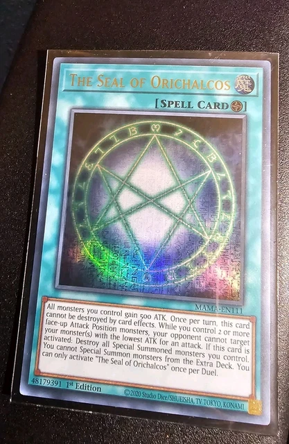 YUGIOH: THE SEAL of orichalcos Ultra Pharaoh's Rare MAMA-EN111 £80.00 - PicClick UK