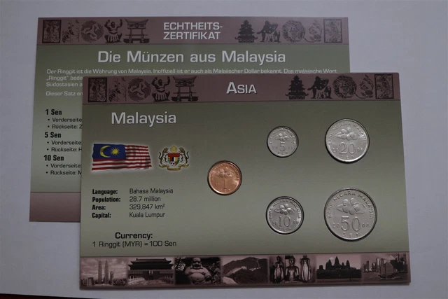 🧭 🇲🇾 MALAYSIA Mint Set In Card With Coa B62 #91 $26.71 - PicClick CA