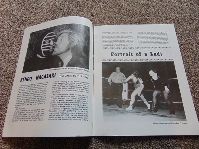 THE WRESTLER MAGAZINE (British wrestling, Mitzi Mueller, Kendo Nagasaki ...