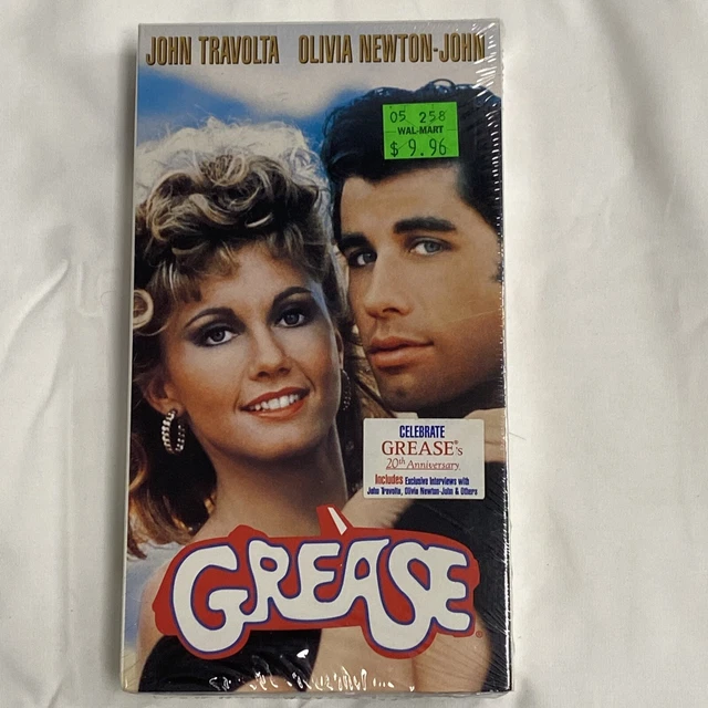 GREASE VHS MOVIE 20th Anniversary Edition VHS John Travolta Olivia ...