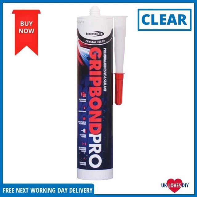 BOND IT GRIP Bond Pro Sealant & Adhesive Crystal Clear EU3 £7.78 ...