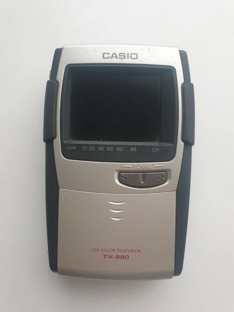 VINTAGE CASIO LCD Pocket Colour Television Model TV-880D UHF Portable ...
