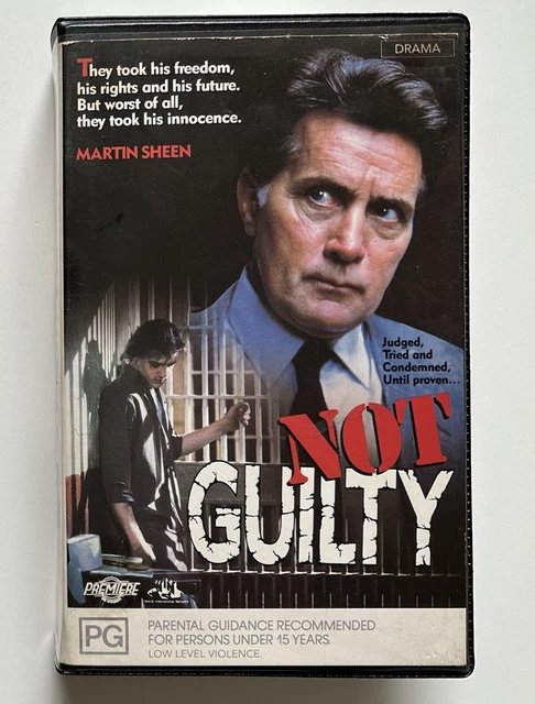 NOT GUILTY [VHS] Premiere Roadshow Big Box Ex-Rental Video Tape 1991 TV ...
