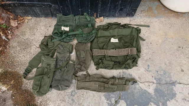 BRITISH ARMY VINTAGE Cold War 58 Pattern Webbing Complete Set £50.00 ...