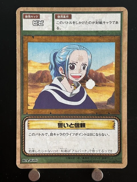 JEU DE CARTES Nefertari Vivi ONE PIECE BA-W15 Bandai japonais tiré d ...