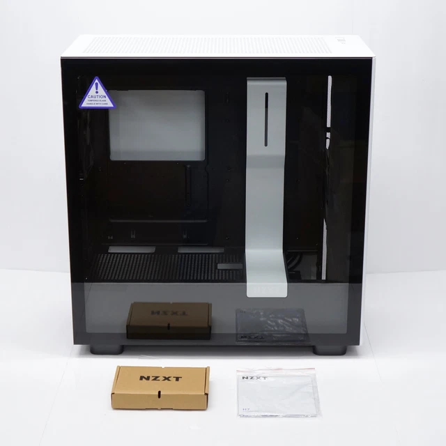 NZXT H7 ATX Mid Tower Gaming PC Case (Black/White), Tempered Glass Side ...
