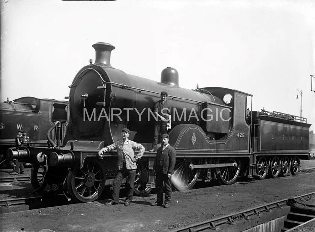 R-163MM X 120MM Large glass Railway Negative LSWR L12 425 Unk Location ...