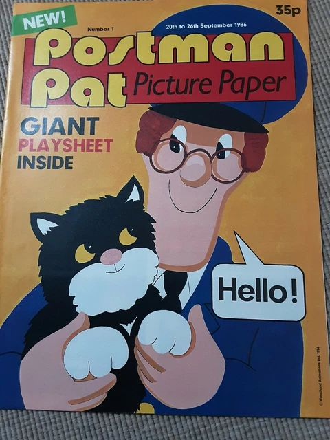 POSTMAN PAT PICTURE Paper #1. Excellent Condition. Sept 1986 £9.99 ...