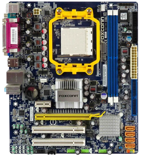 MAINBOARD FOXCONN A76ML-K Socket AM2 DDR2 FDD mATX £41.87 - PicClick UK