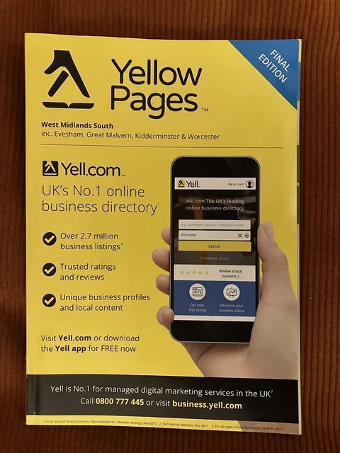 YELLOW PAGES FINAL Edition - West Midlands South - Evesham, Malvern ...