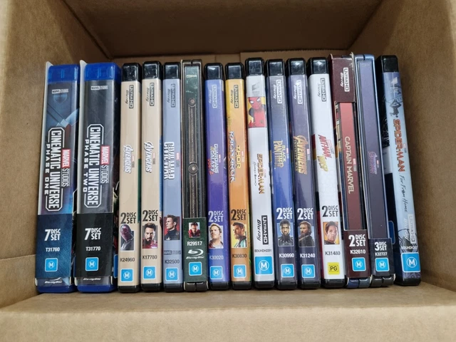 MARVEL CINEMATIC UNIVERSE MCU Infinity Saga Phase 1 2 3 Blu-ray & 4K ...