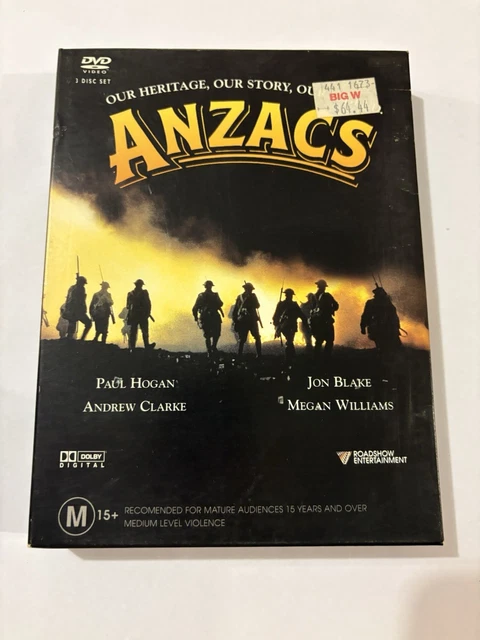 ANZACS DVD MINI Series Paul Hogan Andrew Clarke 1985 - Free Aus Post! £ ...