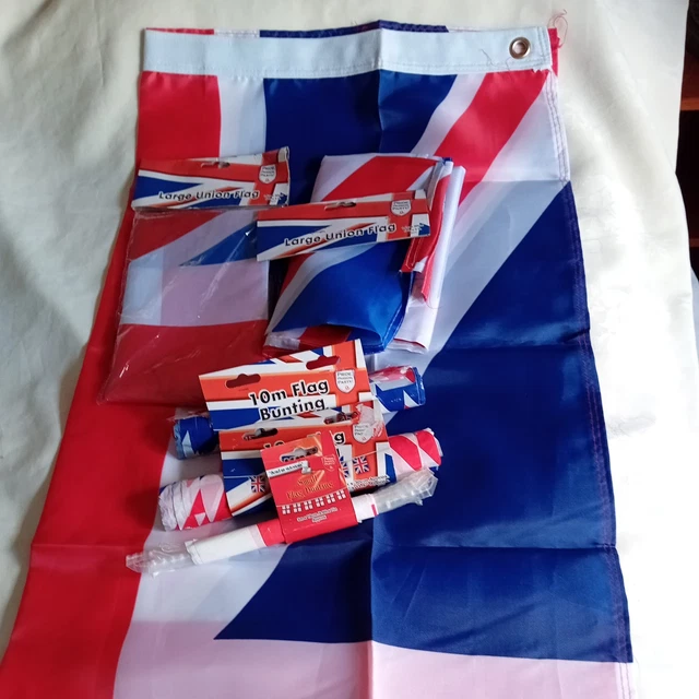 UNION JACK FLAGS And Buntings bundle. £21.48 - PicClick UK