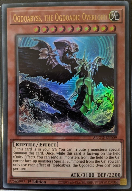 YUGIOH OGDOABYSS, THE Ogdoadic Overlord Ultra Rare 1st Edition ANGU ...