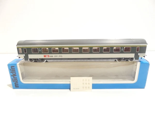 MÄRKLIN H0 4123 D-Zug-Wagen 1. Klasse der SBB CFF FFS in OVP P1906 EUR ...