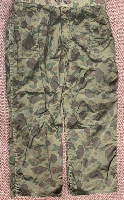 WW2 USMC INDOCHINA Frogskin Airborne Combat Trousers Duck Hunter £789. ...