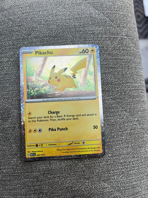 PIKACHU NEW 2025 McDonalds Happy Meal Holo Pokémon Card 002/015 £68.32 ...