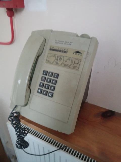 VINTAGE SOLITAIRE 2000 Coin Operated Payphone Collectible Commercial ...