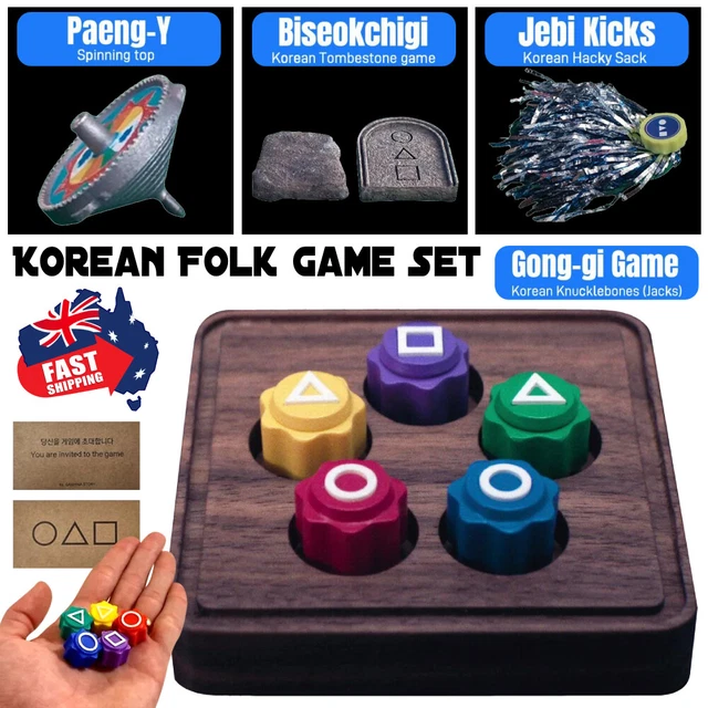 SQUID-GAME SEASON 2 Gonggi Gong-gi 공기 Toy Korean Jack Stones Game NEW ...