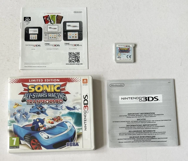 SONIC AND & All Stars Racing transformed Nintendo 3DS verpackt PAL Sega ...