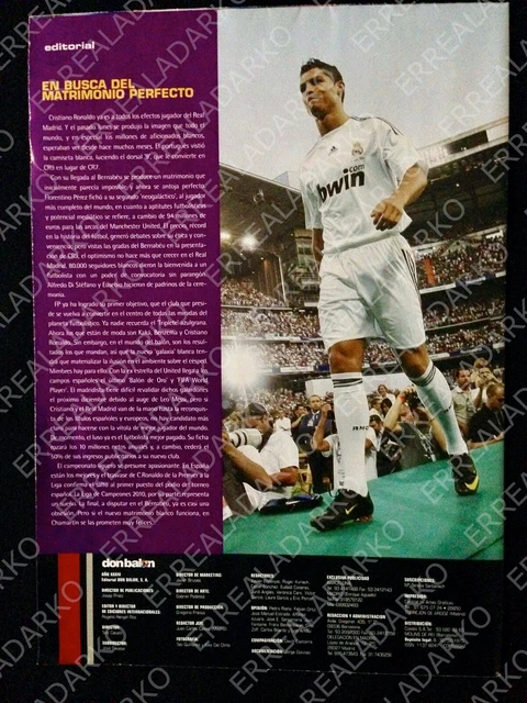 POSTER DON BALON Desplegable Cristiano Ronaldo Real Madrid Cr9 Futbol ...