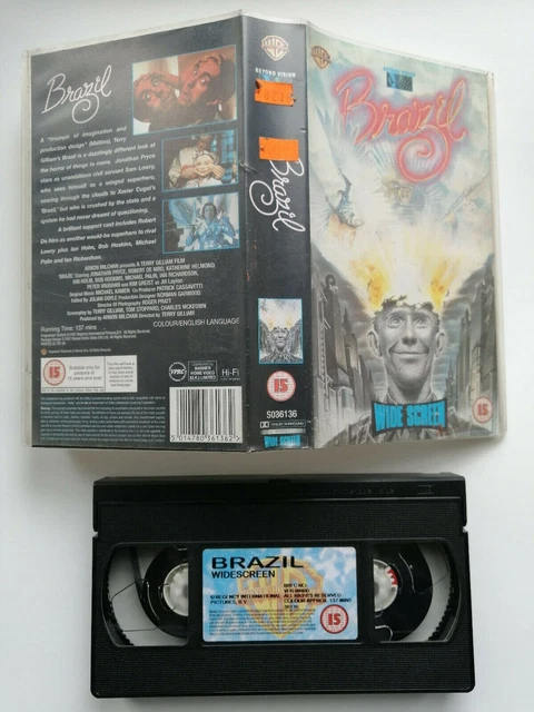 BRAZIL VHS VIDEO 1985 Dystopian Sci-Fi Robert De Niro EX-RENTAL ...
