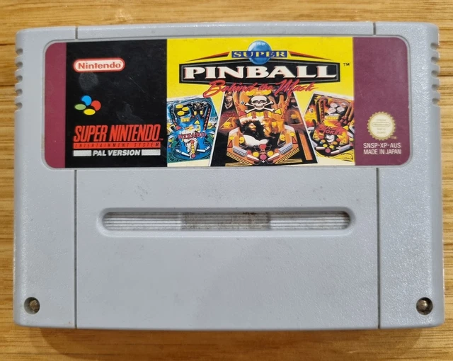 SUPER PINBALL BEHIND the mask Super Nintendo SNES AUSPAL -TESTED- and ...