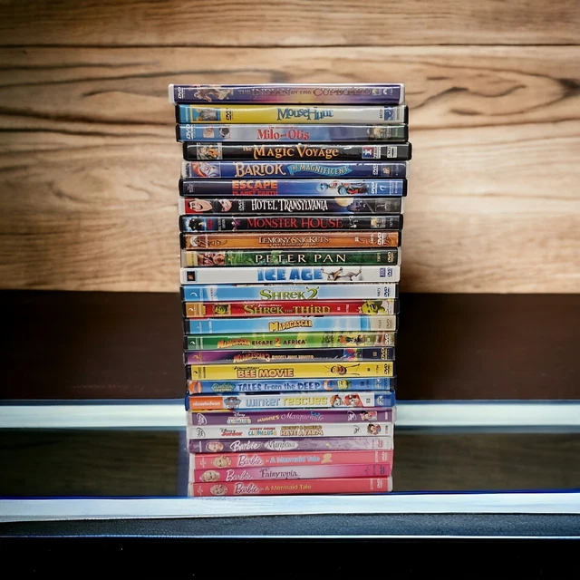 (25) NICKELODEON DREAMWORKS Disney DVD Movie Lot, Animated Cartoon ...