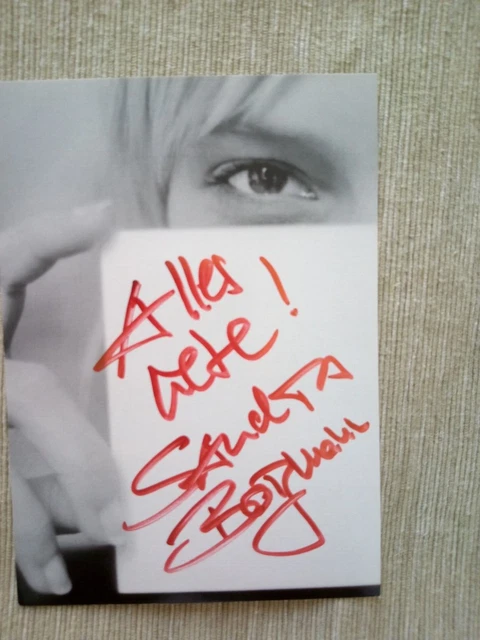 SANDRA BORGMANN, AUTOGRAMMKARTE, original signiert EUR 1,00 - PicClick DE