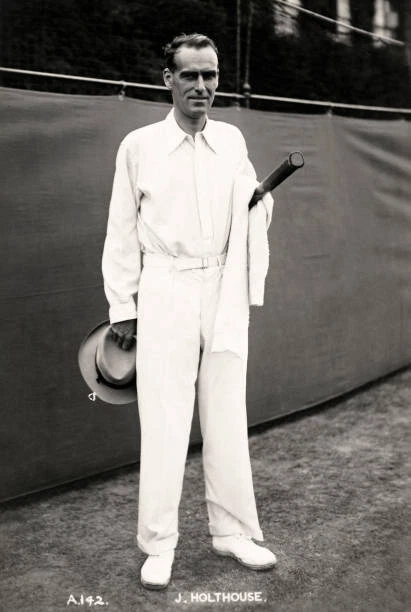 SOUTH AFRICAN TENNIS player Jim Holthouse at Wimbledon 1928 Old Photo ...