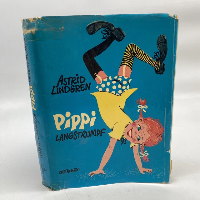 PIPPI LANGSTRUMPF (LONGSTOCKING) (German) Astrid Lindgren 1969 HC/DJ A5 ...