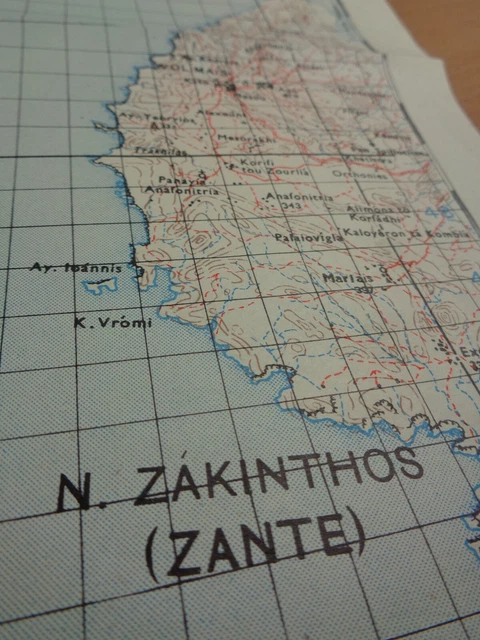 WW2 (1945) BRITISH map entitled "VOLIMAIS" (GREECE) "FIRST EDITION" £19 ...