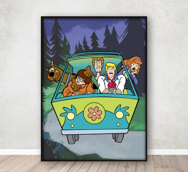 SCOOBY DOO POSTER Children's Bedroom Wall Art Print A4 Framed £4.95 ...