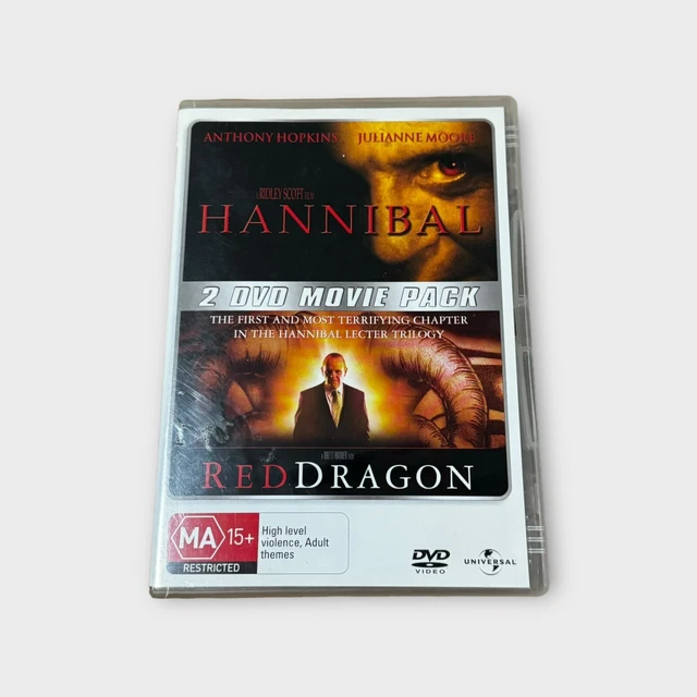HANNIBAL/RED DRAGON ANTHONY Hopkins Julianne Moore Region 4 Thriller ...