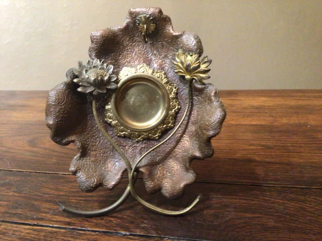 PORTE MONTRE GOUSSET- doré à décors de feuilles et fleurs -Art nouveau ...