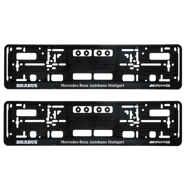 MERCEDES BENZ - Brabus | AMG - Number Plate Surround (x2) £16.03 ...