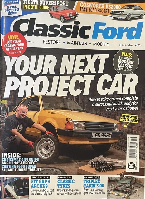 CLASSIC FORD MAGAZINE Issue December 2025 £10.99 - PicClick UK