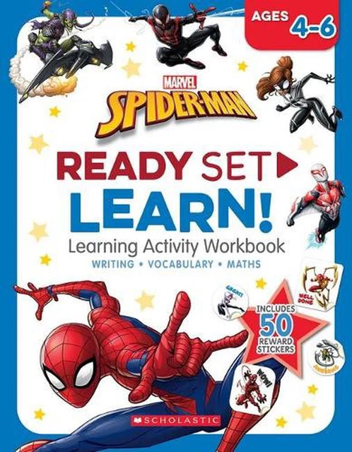 SPIDER-MAN: READY SET Learn! Learning Activity Workbook (Marvel: Ages 4 ...