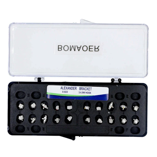 DENTAL ORTHODONTIC ALEXANDER bracket brace 020 345 with hooks FDA CE ...