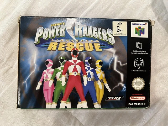 POWER RANGERS LIGHTSPEED Rescue - Nintendo 64 N64 -AUS PAL - Complete ...