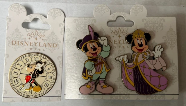 DISNEYLAND PARIS EXCLUSIVE Pin Mickey AND Minnie Mouse Disneyland Hotel ...