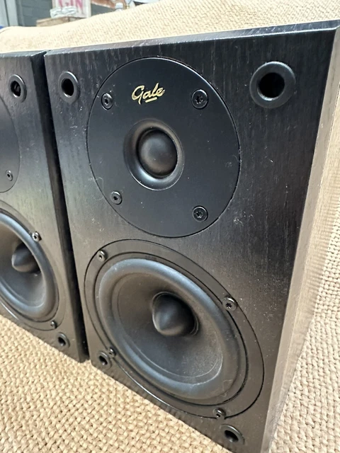 GALE 30 SERIES 3010s Black Ash Bookshelf Speakers /working £43.00 ...
