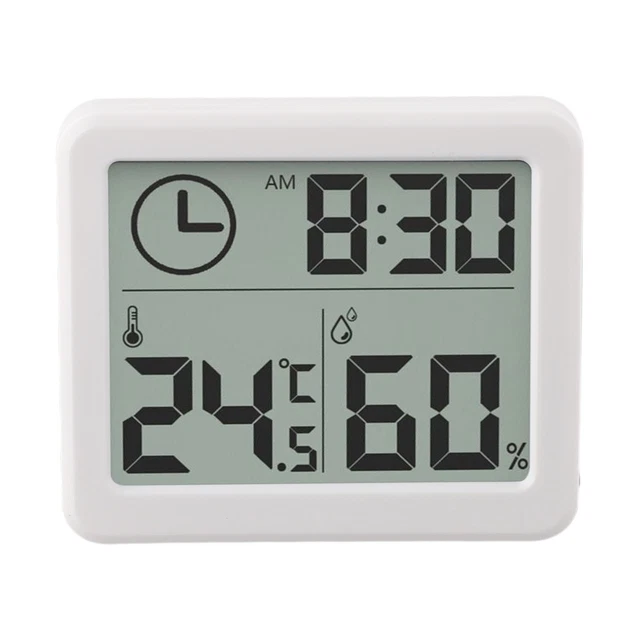 LARGE LCD DISPLAY Thermometer Hygrometer Indoor Temperature Humidity ...