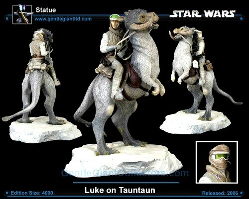GENTLE GIANT LUKE Skywalker & Tauntaun Star Wars: ESB Limited Edition ...